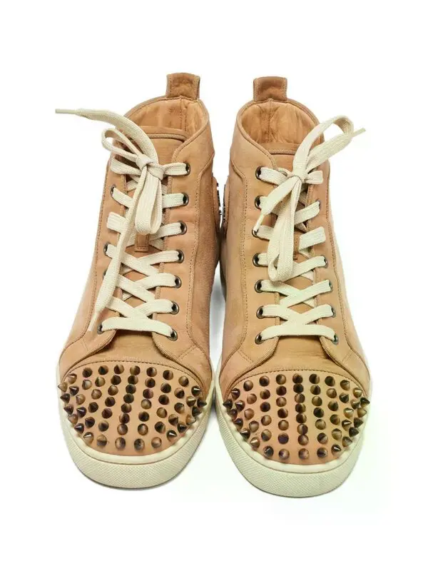 CHRISTIAN LOUBOUTIN High-top Sneakers With Spiked Cap Toe