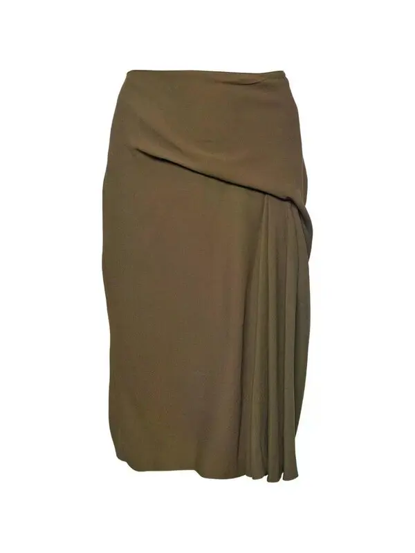 Versace Draped Midi Skirt