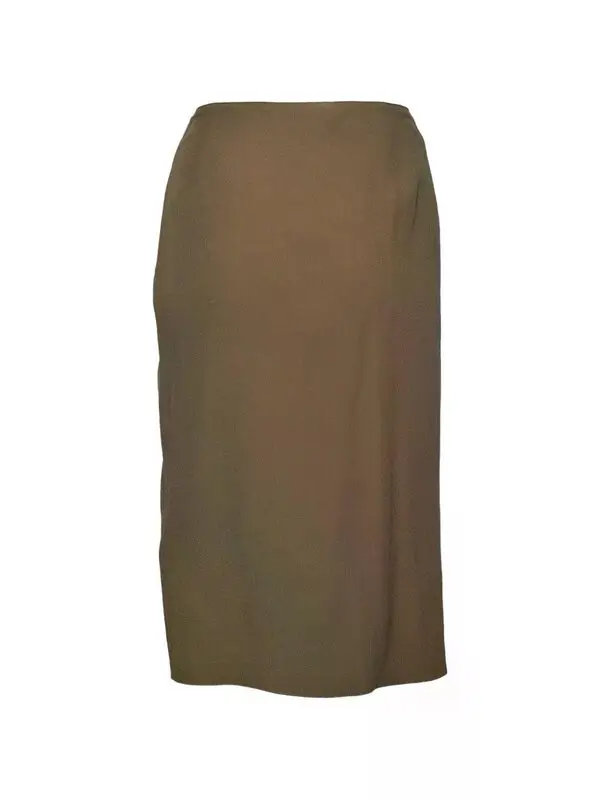 Versace Draped Midi Skirt