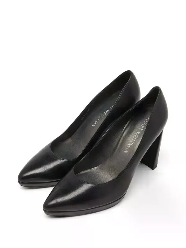 STUART WEITZMAN Leather Platform Pumps