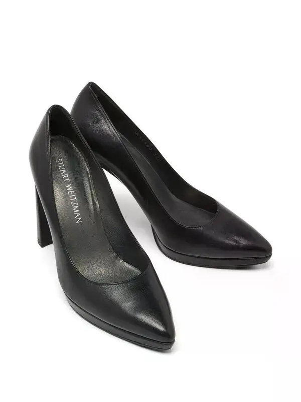 STUART WEITZMAN Leather Platform Pumps