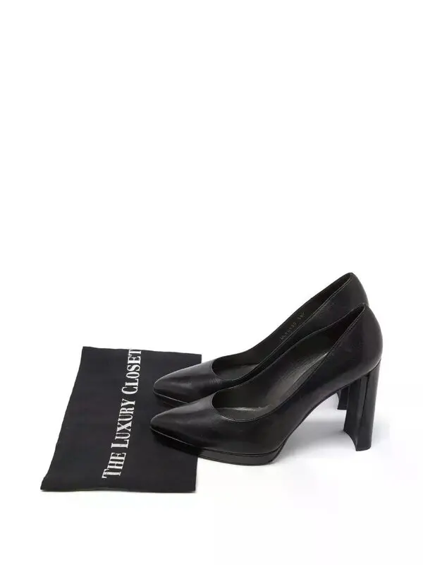 STUART WEITZMAN Leather Platform Pumps