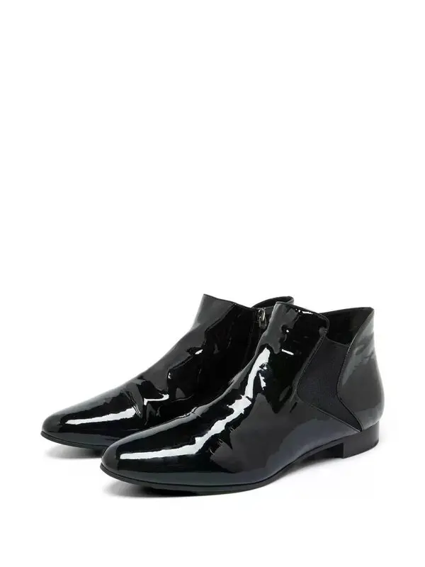 Miu Miu Almond-toe Leather Chelsea Boots