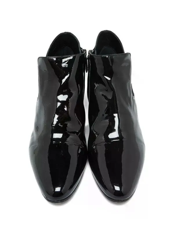 Miu Miu Almond-toe Leather Chelsea Boots