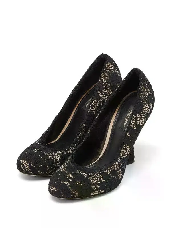 Dolce & Gabbana Lace Round-toe Pumps