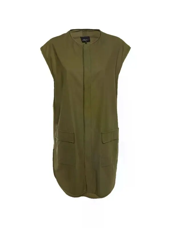 3.1 Phillip Lim Crew Neck Tunic Mini Dress - Green