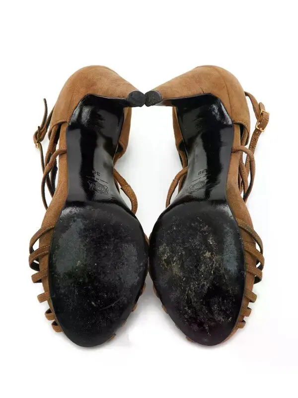 Pierre Cardin Strappy Suede Stiletto Sandals