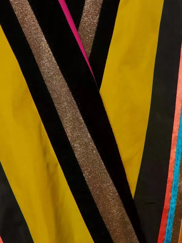 LOUIS VUITTON Striped Shawl Collar Coat