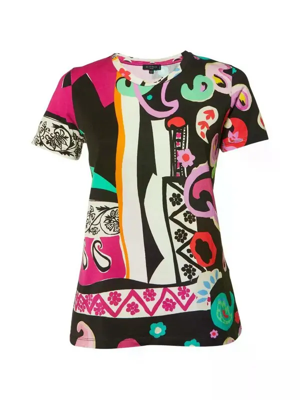 Etro Printed Crew-neck T-shirt - Black