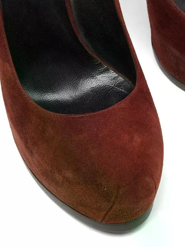 Saint Laurent Tribtoo Platform Pumps - Brown