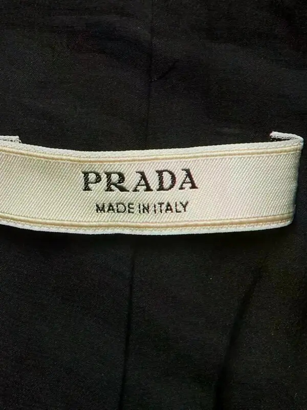 Prada Floral Print Frog-fastening Coat