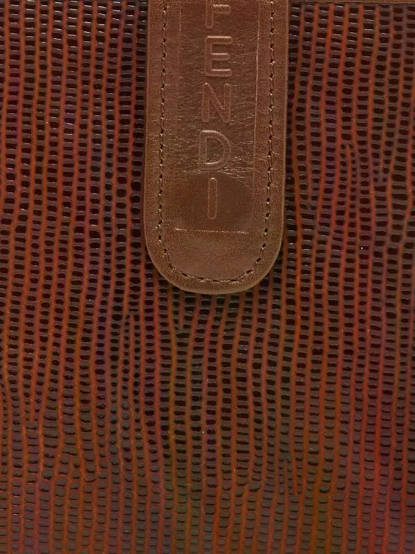 Fendi Lizard-effect Compact Wallet