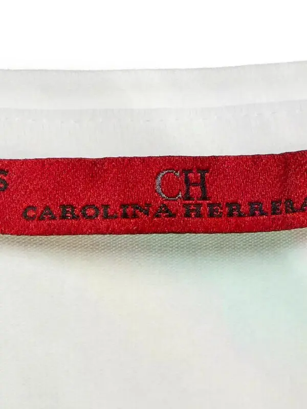 Carolina Herrera Logo-embroidered Cotton T-shirt