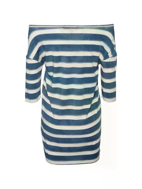 Max Mara Striped Sequin-embellished Off-the-shoulder Top