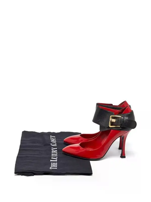 SERGIO ROSSI Buckle Ankle Pointed-toe Pumps