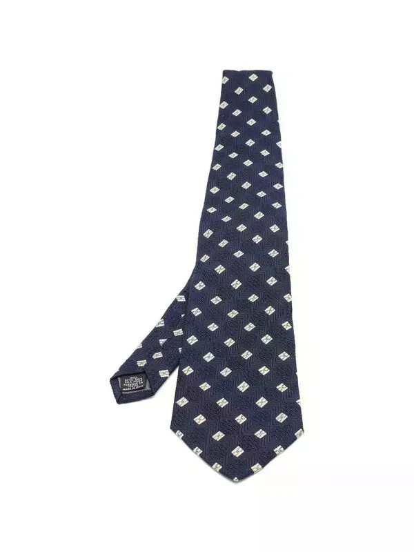 Gianfranco Ferre Silk Jacquard Tie - Blue