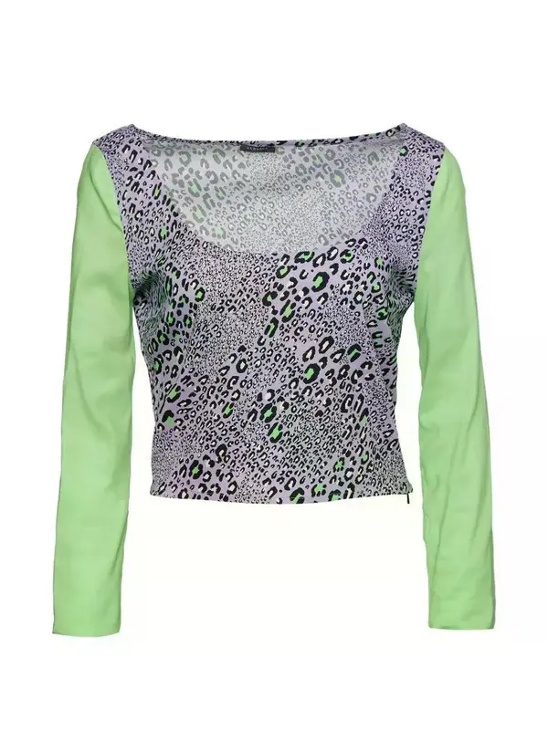 Versace Leopard-print Knit Top