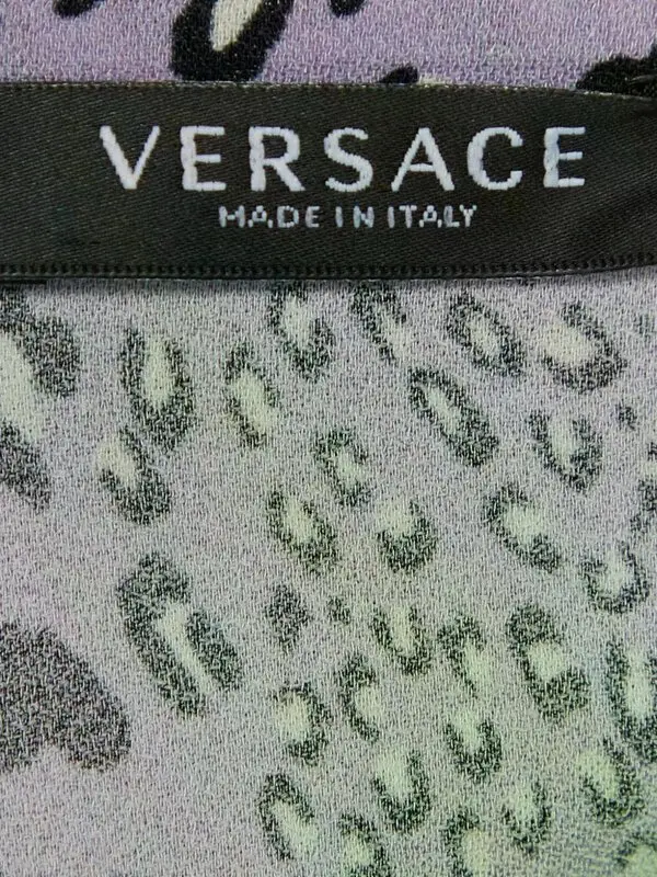 Versace Leopard-print Knit Top