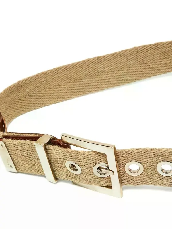 Dolce & Gabbana Plaque Canvas Belt