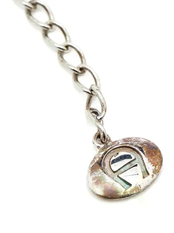 AIGNER Tone Logo Charm Necklace