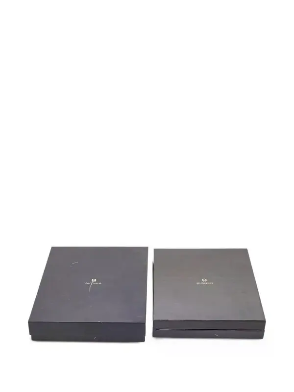 AIGNER Tone Logo Charm Necklace