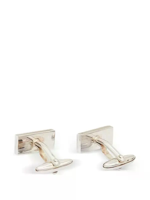 BOSS Rectangular Suede Cufflinks