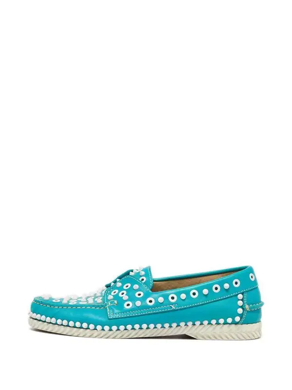 CHRISTIAN LOUBOUTIN Yacht Spiked Loafers - Blue