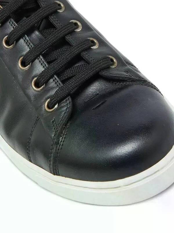 GIANVITO ROSSI Low-top Leather Lace-up Sneakers