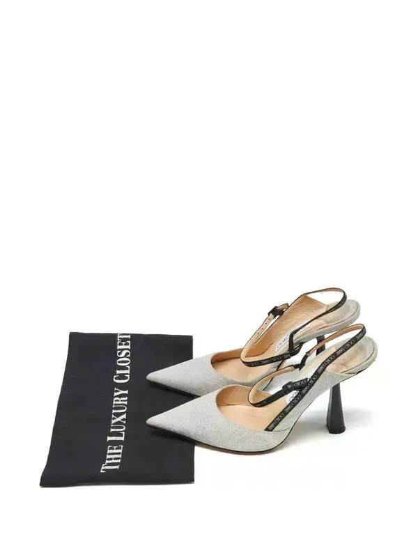 JIMMY CHOO Glitter Slingback Pumps