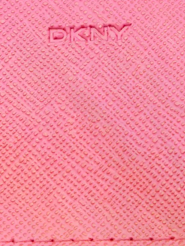 Dkny Logo-detail Leather Wallet - Red