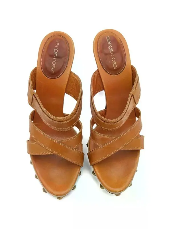 SERGIO ROSSI Strappy Studded Sandals