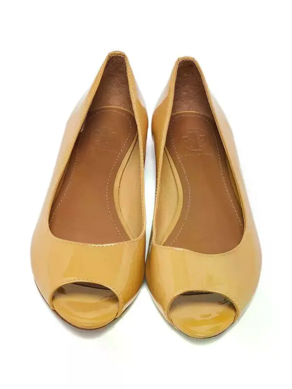 Tory Burch Peep-toe Slip-on Ballet Flats