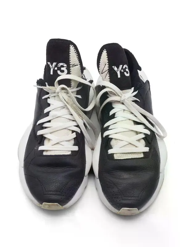 Y3 Kaiwa Panelled Leather Sneakers