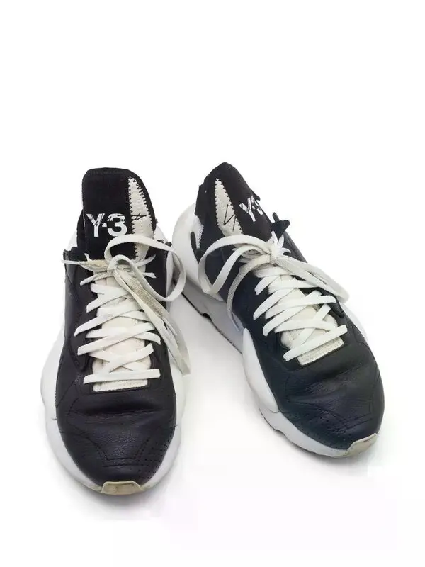 Y3 Kaiwa Panelled Leather Sneakers