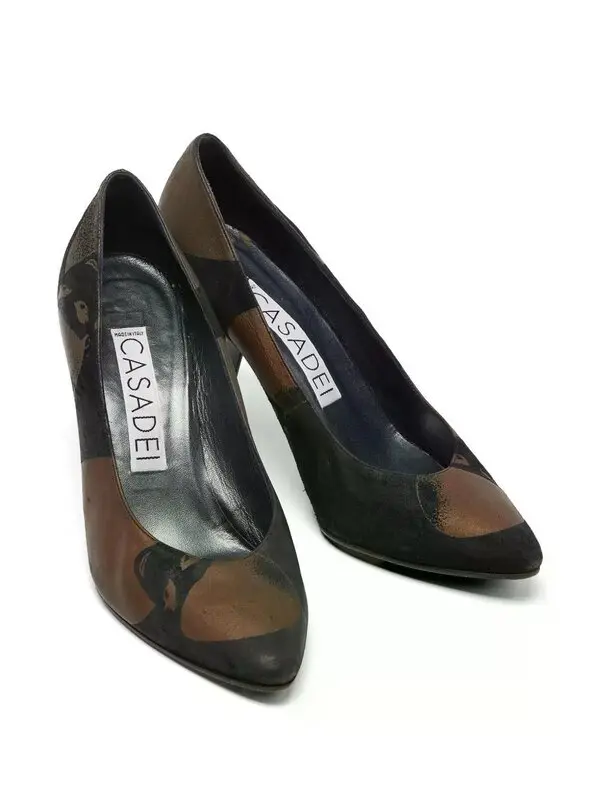 Casadei Printed Pointed-toe Pumps