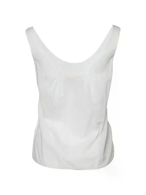 Marni Sleeveless Top With Pleated Detailing - White
