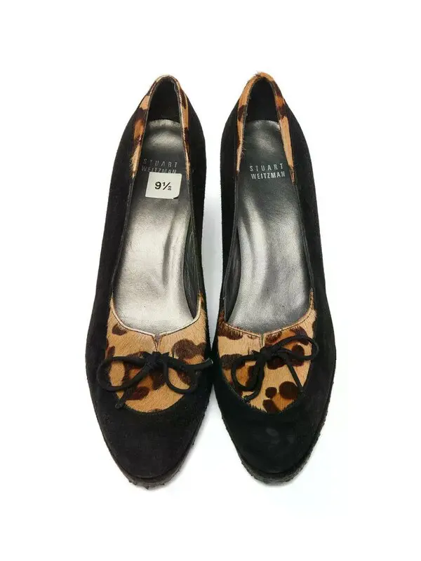 STUART WEITZMAN Calf Hair Wedge Pumps