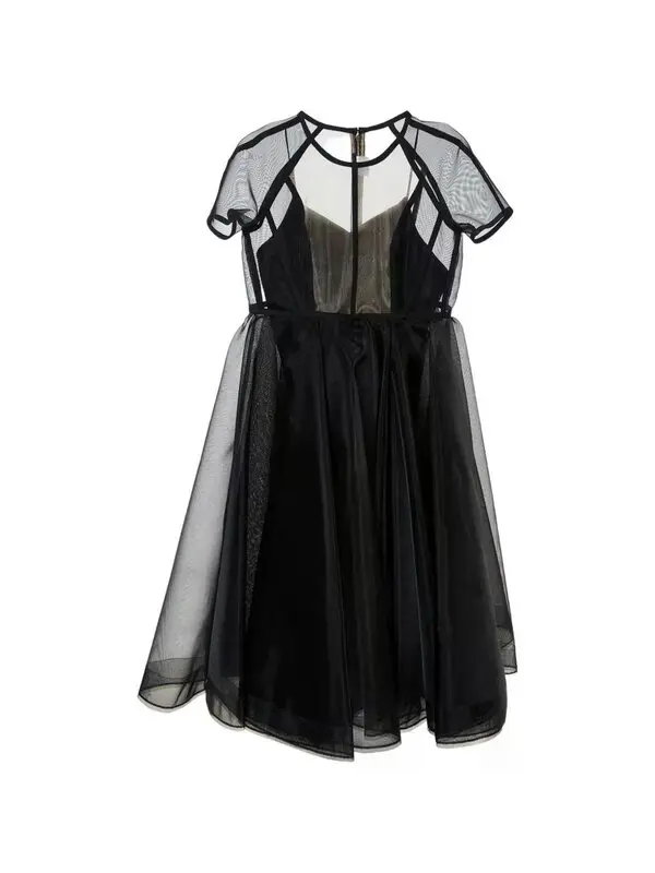 Alex Perry Briony Mesh Gown - Black