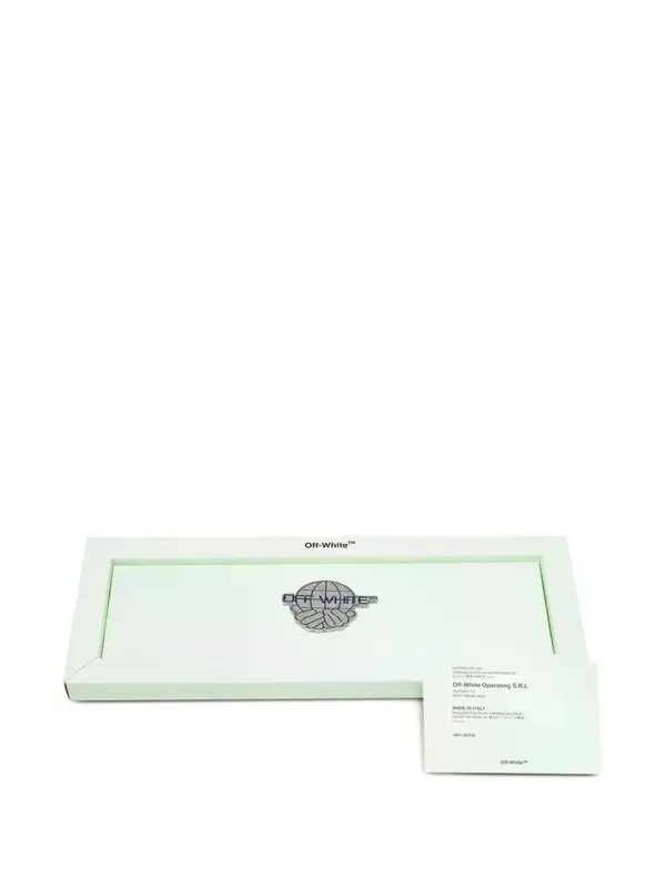 Off-White World Logo-print Brooch