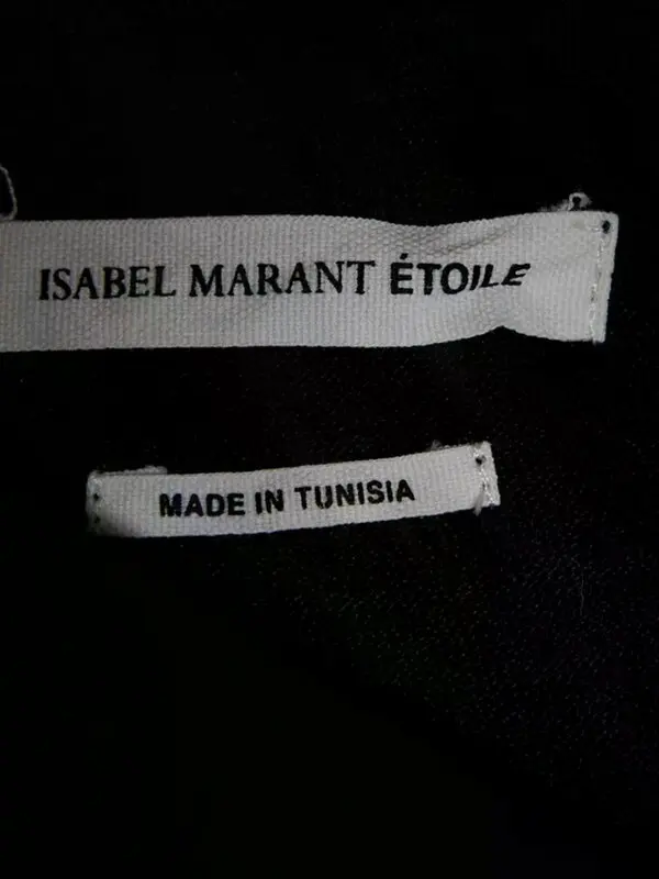 MARANT ETOILE Linen Knit V-neck T-shirt