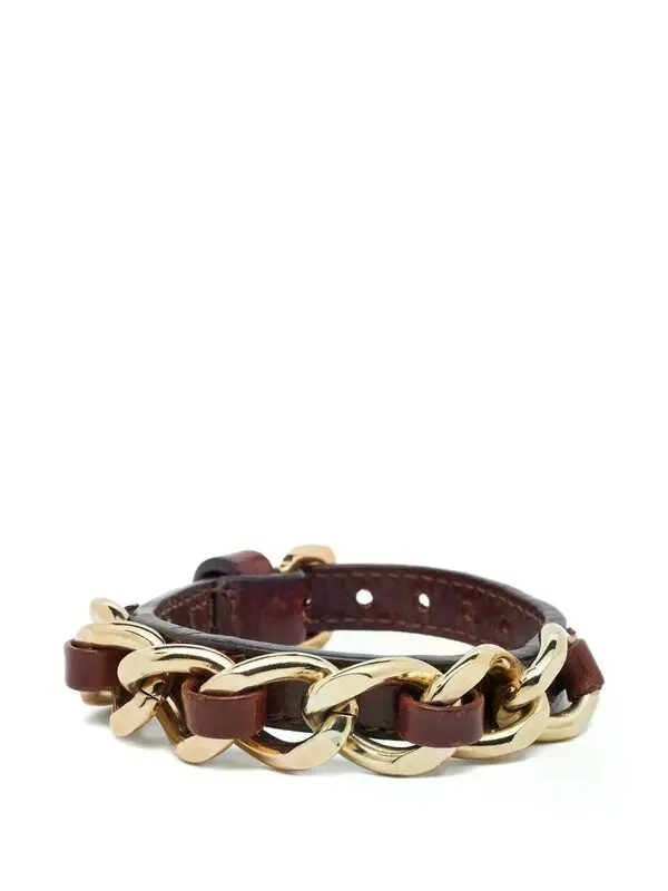 Burberry Chain-detail Bracelet - Brown