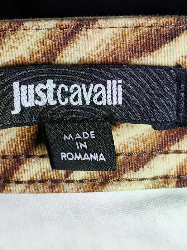 Just Cavalli Animal Print Straight-fit Jeans
