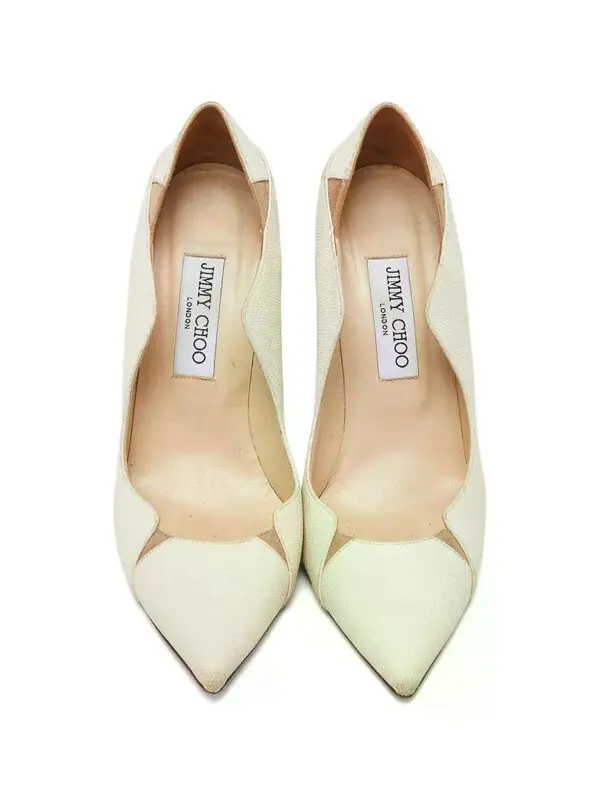 JIMMY CHOO Tamika Textured Leather Pumps