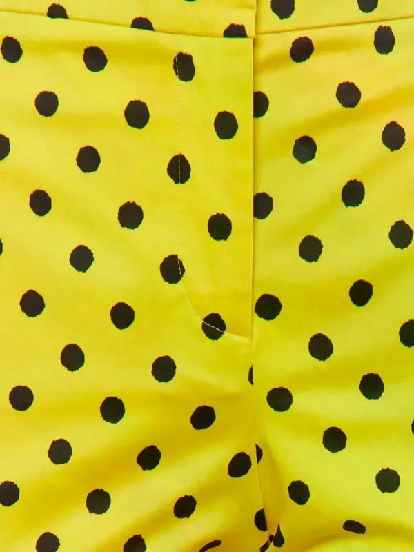 Moschino Polka Dot Straight Leg Trousers