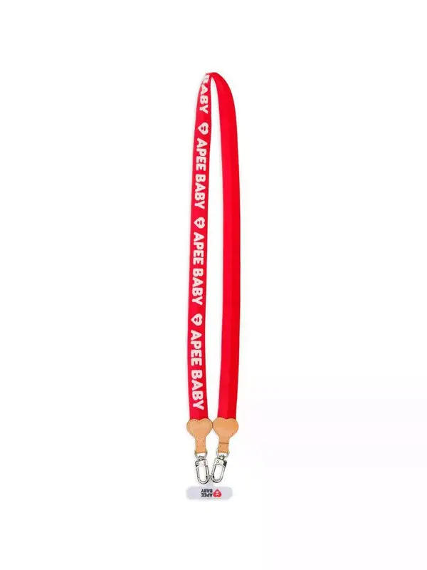 AAPE BY *A BATHING APE Logo-embroidered Phone Lanyard - Red