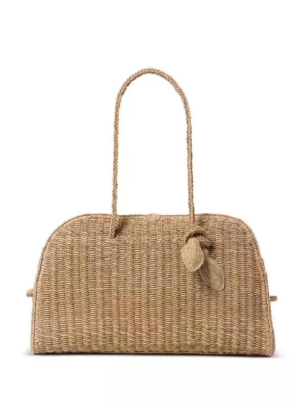 Jacquemus Turismo Raffia Bag - Neutrals