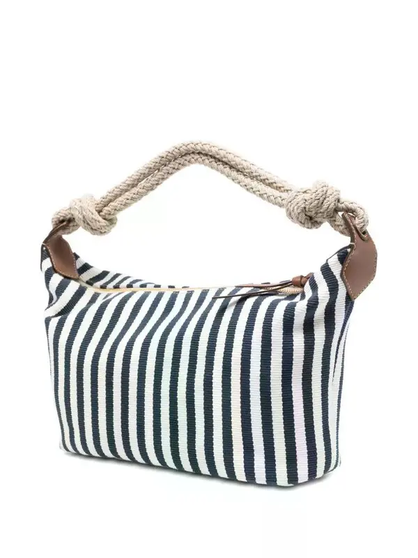 Miu Miu Striped Rope-handle Tote Bag - Blue