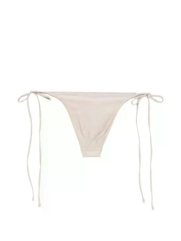 Frankies Bikinis Mackenzie Crochet-trim Bikini Bottoms