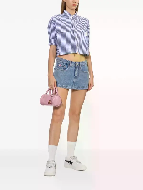AAPE BY *A BATHING APE Apeecashmere Blend Striped Shirt