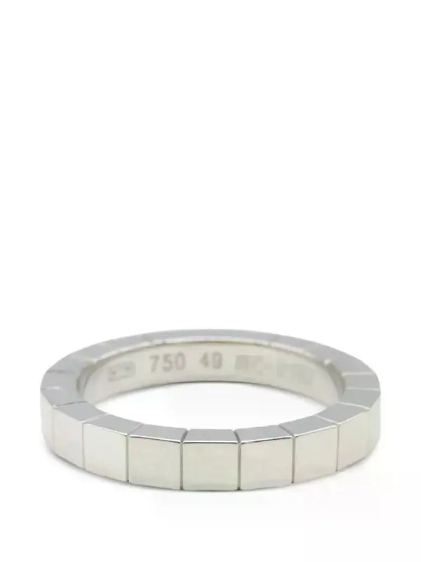 Cartier 18k White Gold Lanière Ring